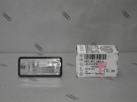 Genuine Audi Number Plate Lamp 8E0807430A - Audi Parts Direct