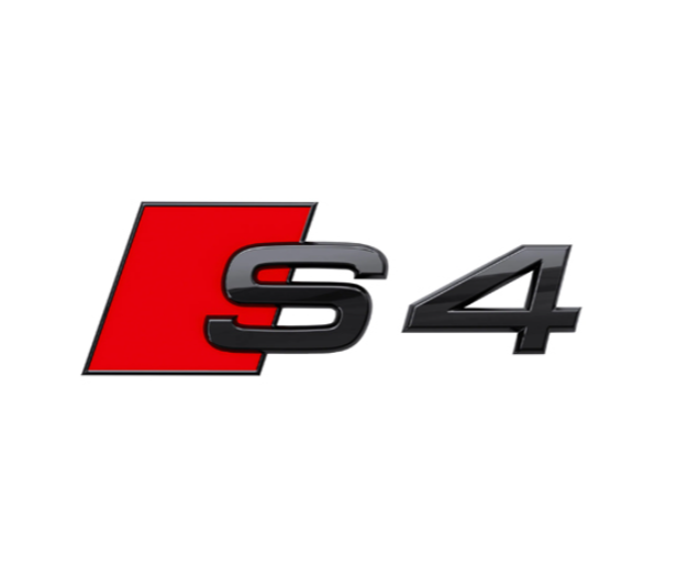 Audi S4 Gloss black rear emblem