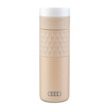 Audi Insulated mug Stainless steel, beige, Four Rings collection
