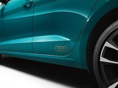 'Audi Rings' Decal Set in Gloss Black