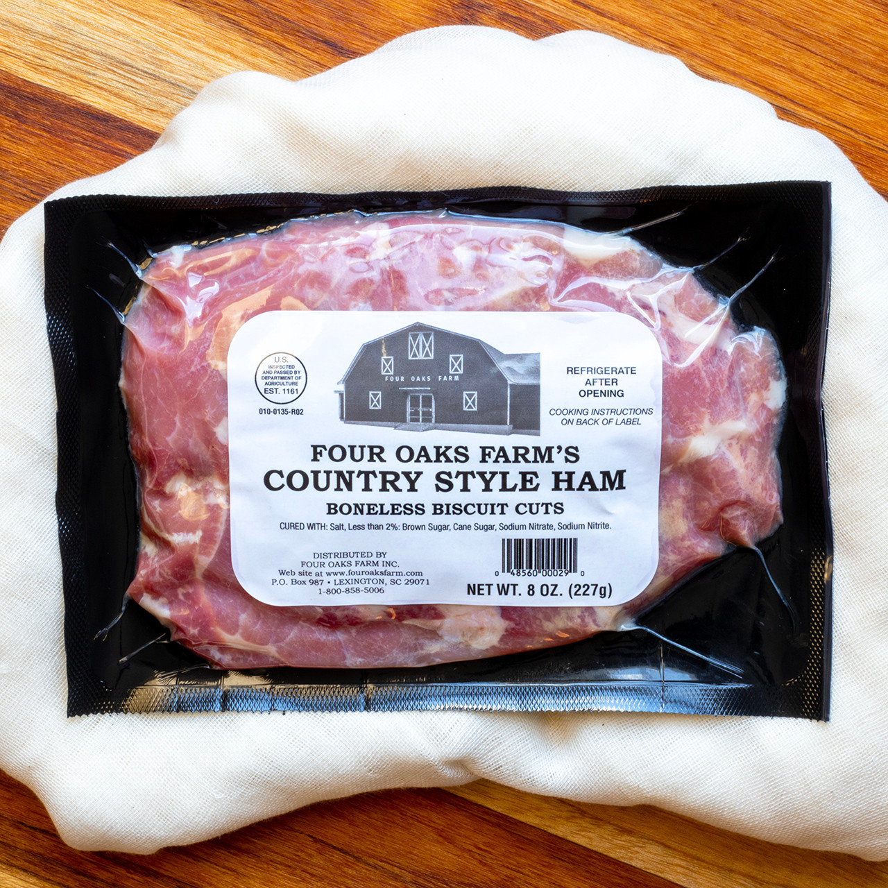 Biscuit Cut Ham Slices 8 oz - Country Ham for Biscuits | Four Oaks Farm