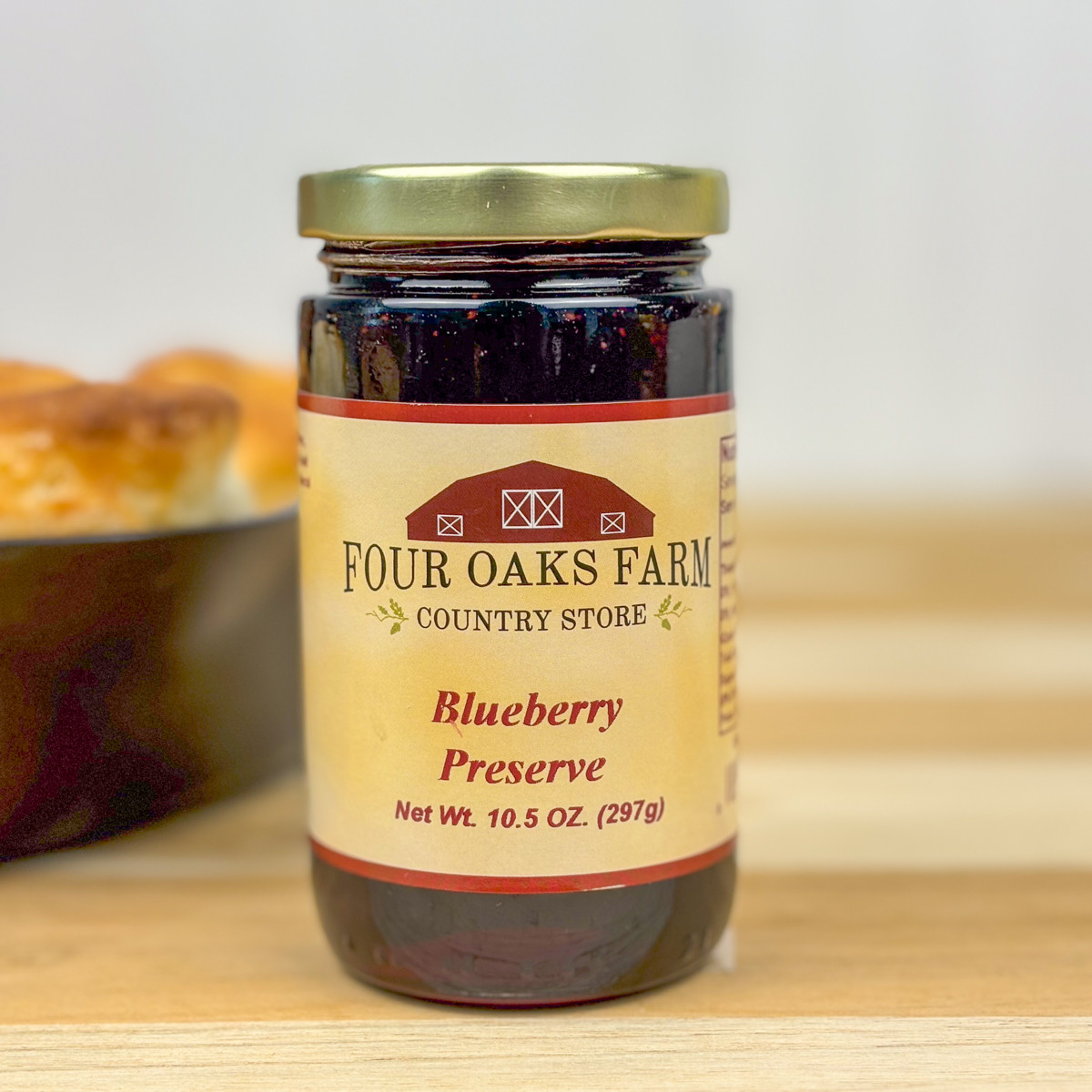Blueberry Preserves - Homemade Southern Berry Jam | Four Oaks Farm