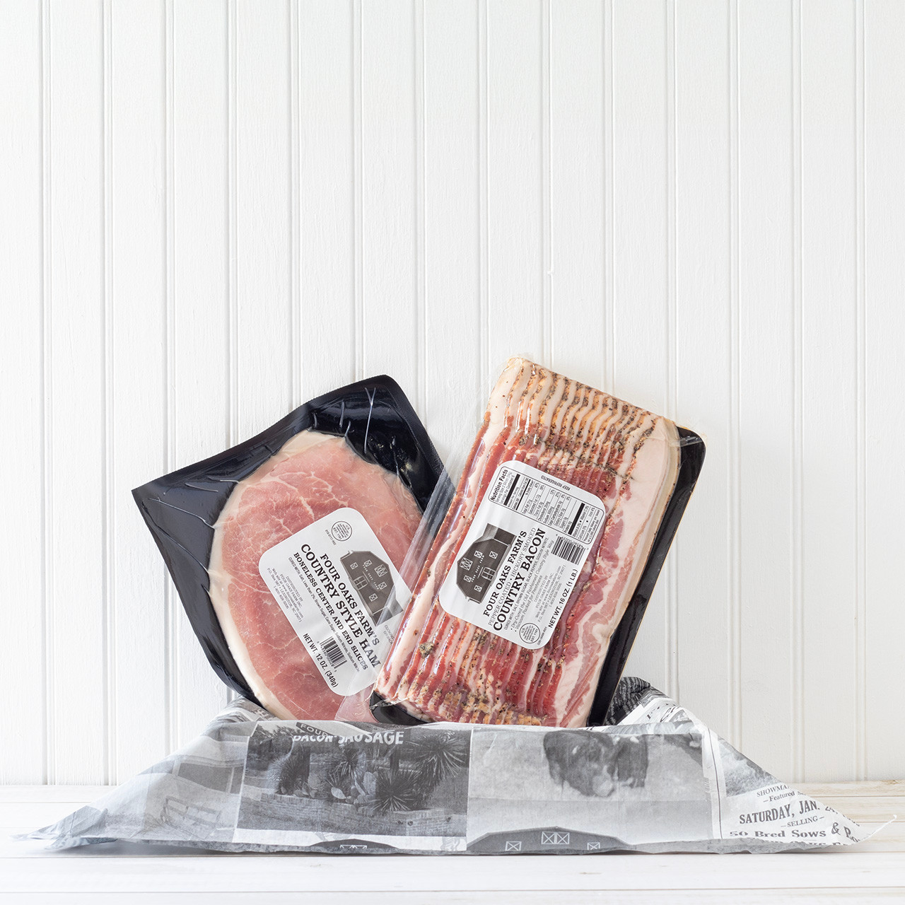 Ham & Bacon Combo | Hickory-Smoked Country Ham & Bacon