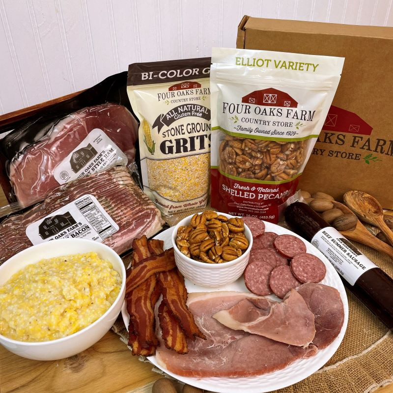 The Southern Classic Gift Box | Ham, Bacon, Grits & Pecans