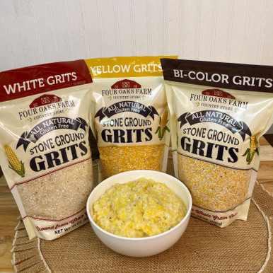 Grits Sampler | Stone Ground Yellow, White & Bi-Color Grits