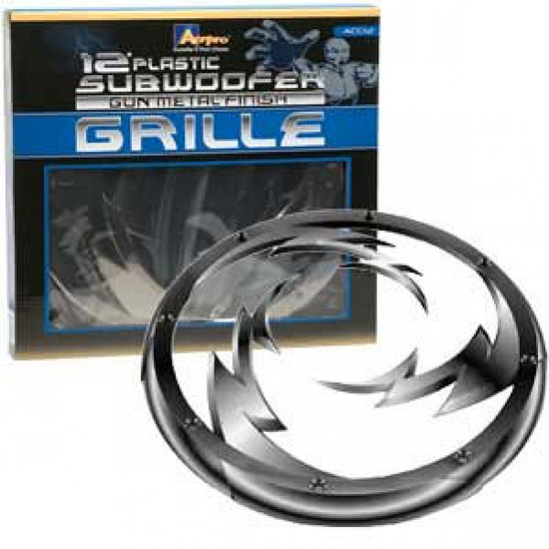 Aerpro ACG12 12" Gun Metal Plastic Grille