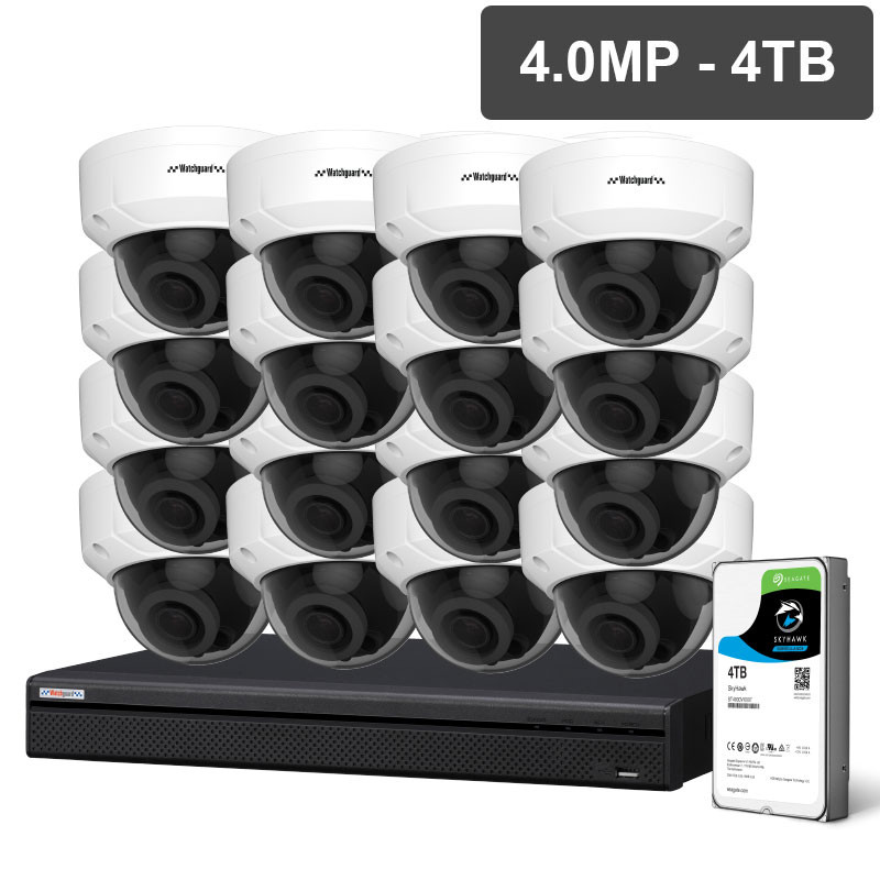 Watchguard NVRKIT-C1644M Compact Series 16 Camera 4.0MP IP Surveillance ...