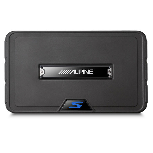 Alpine S-Series 12Inch Shallow Preloaded Subwoofer Enclosure ...