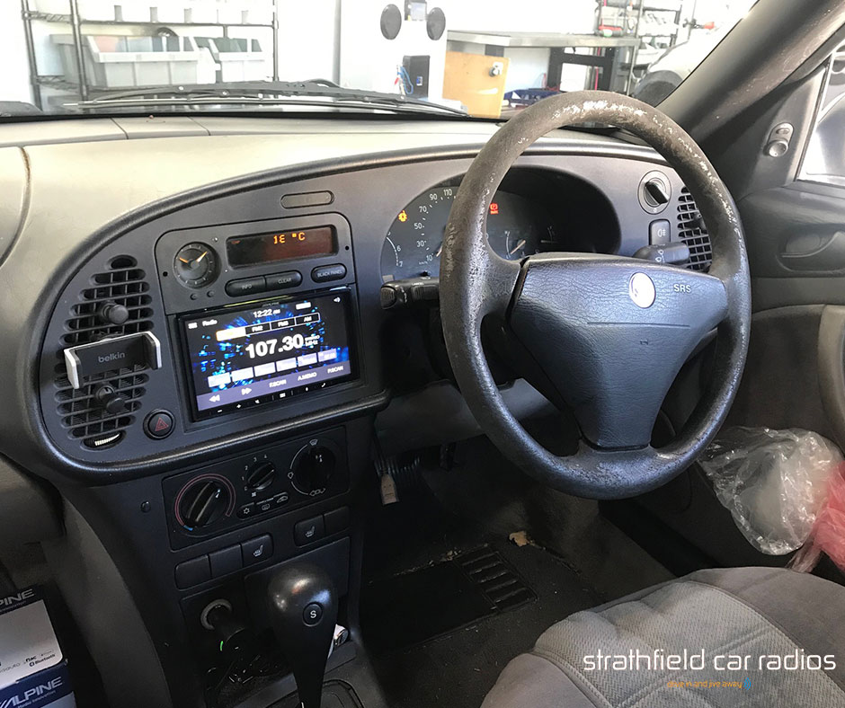 Saab 9000 Headunit Installation - Crash Cams Australia