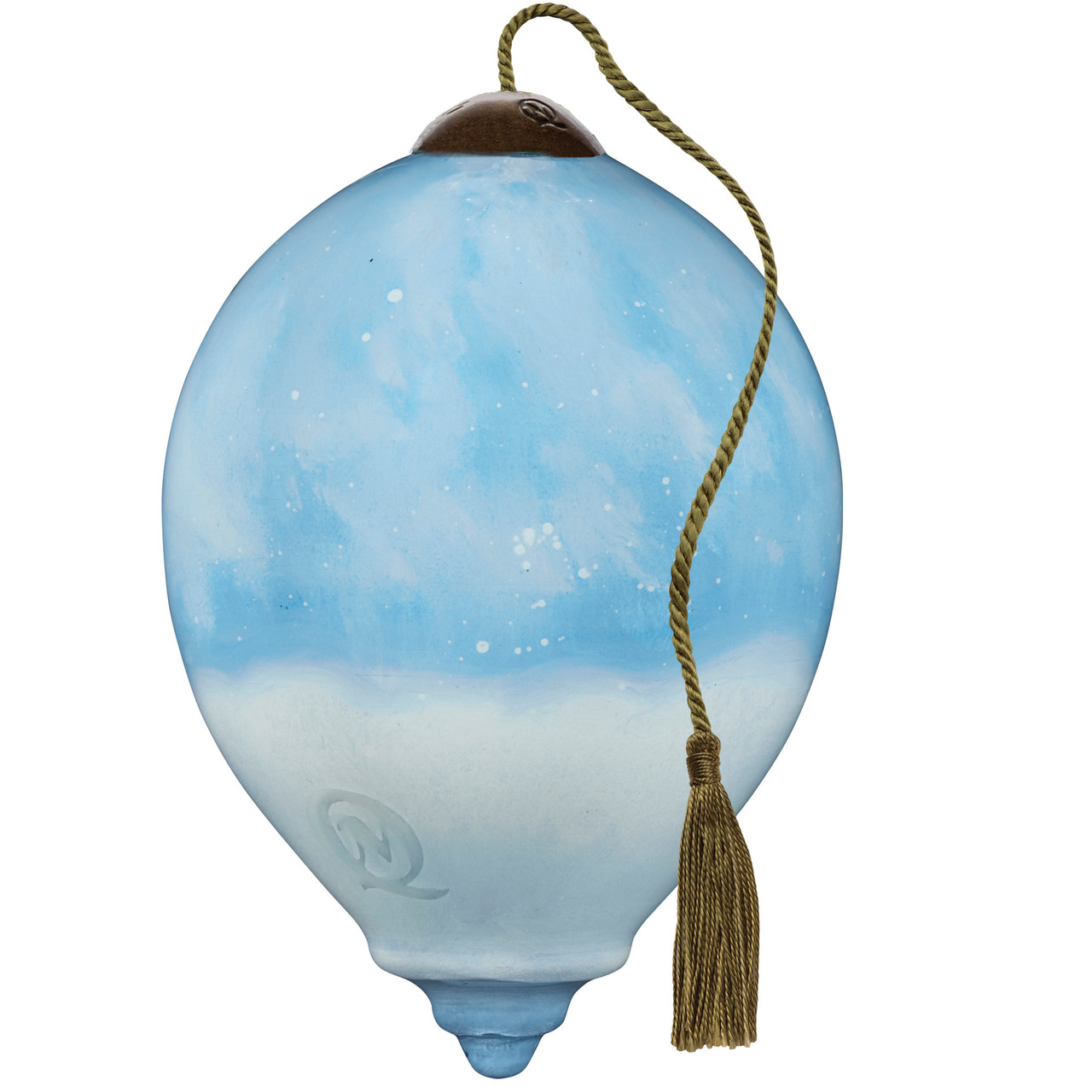 Ne’Qwa Art 7241142 Snowy Slumber Hazel Lincoln Hand-Painted Blown Glass ...