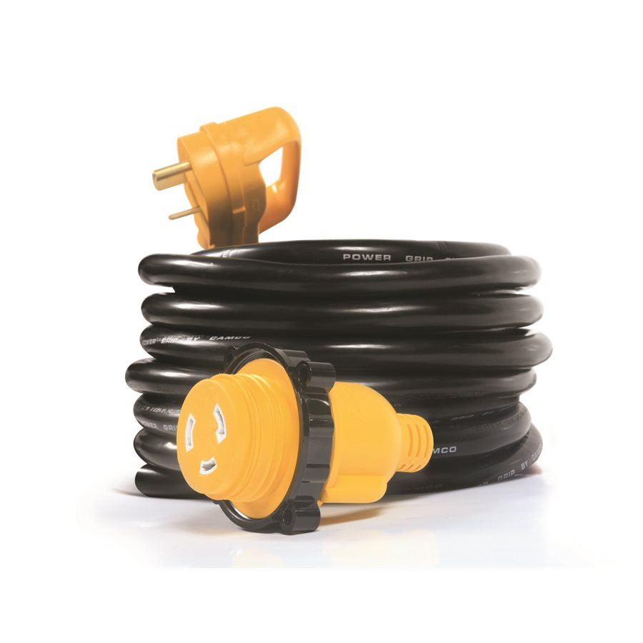 Camco 25' 30A Power Cord Twist Lock - Apex Trailer Supply