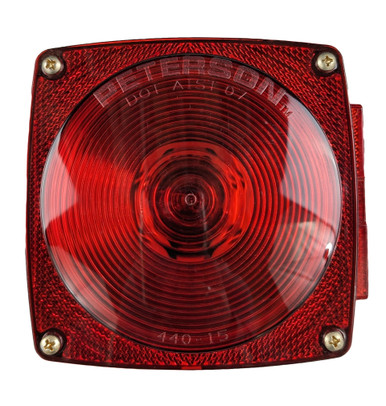 Square Combination Tail Light Right - Incandescent - Apex Trailer Supply