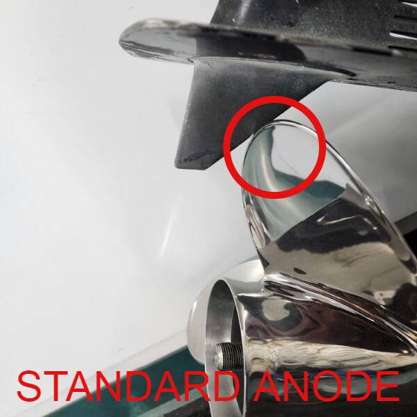 Have a high rake propeller? Check your trim tab anode! - The Prop Shop