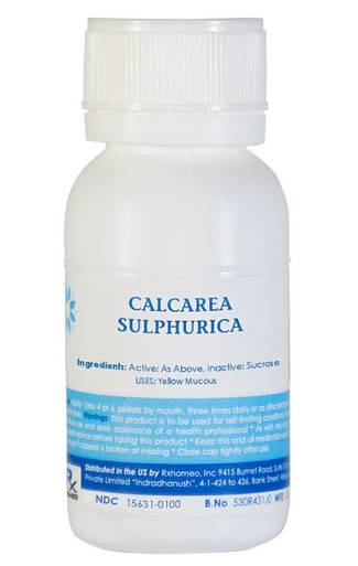 CALCAREA SULPHURICA 6X - 250 Tablets (1Oz) Relief for Cough, Cysts ...