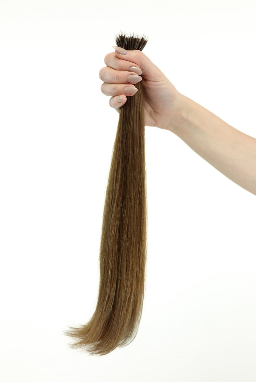 #4 Medium Brown Nano-Tip Human Hair Extension