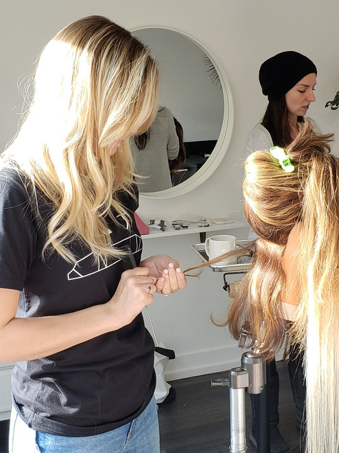 Group Hair Extension Training