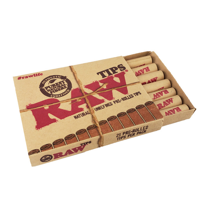 RAW Classic Pre-Rolled Tips of 21ct - HS Wholesale