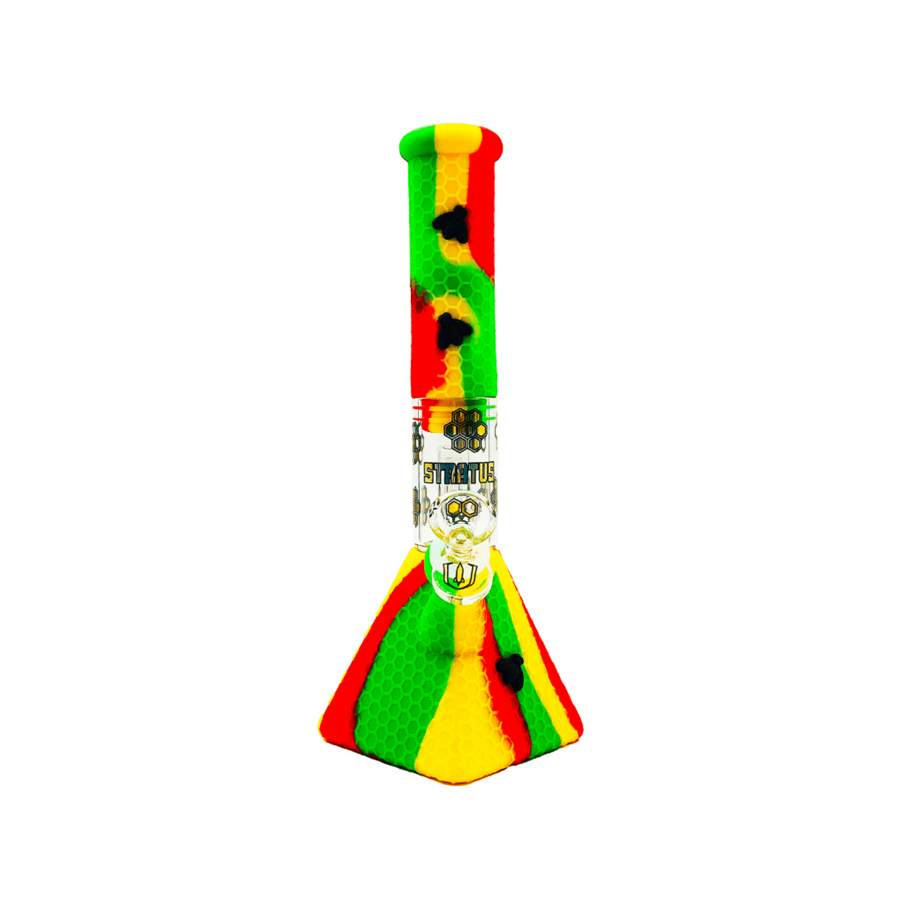 11 Silicone Bee Pyramid Water Pipe By Stratus Pack Of 6 Assorted
