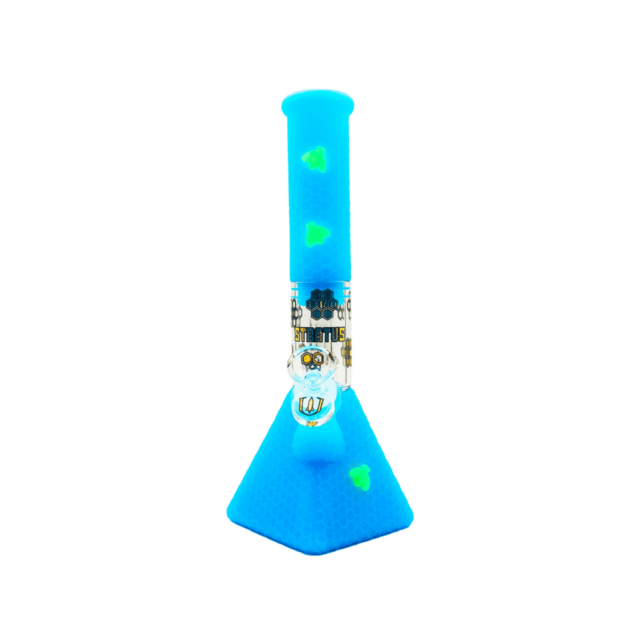 11 Silicone Bee Pyramid Water Pipe By Stratus Pack Of 6 Assorted