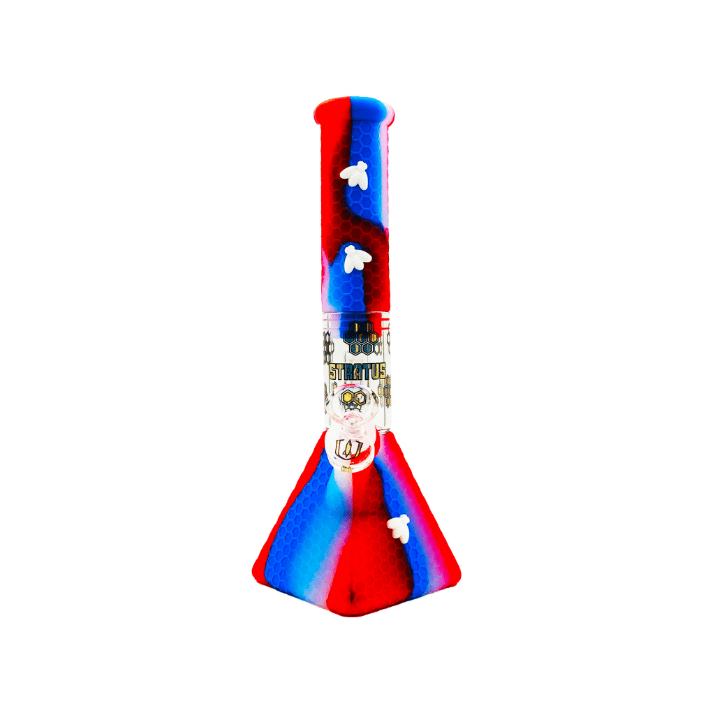 11" Silicone Bee Pyramid Water Pipe by Stratus (Pack of 6 Assorted ...