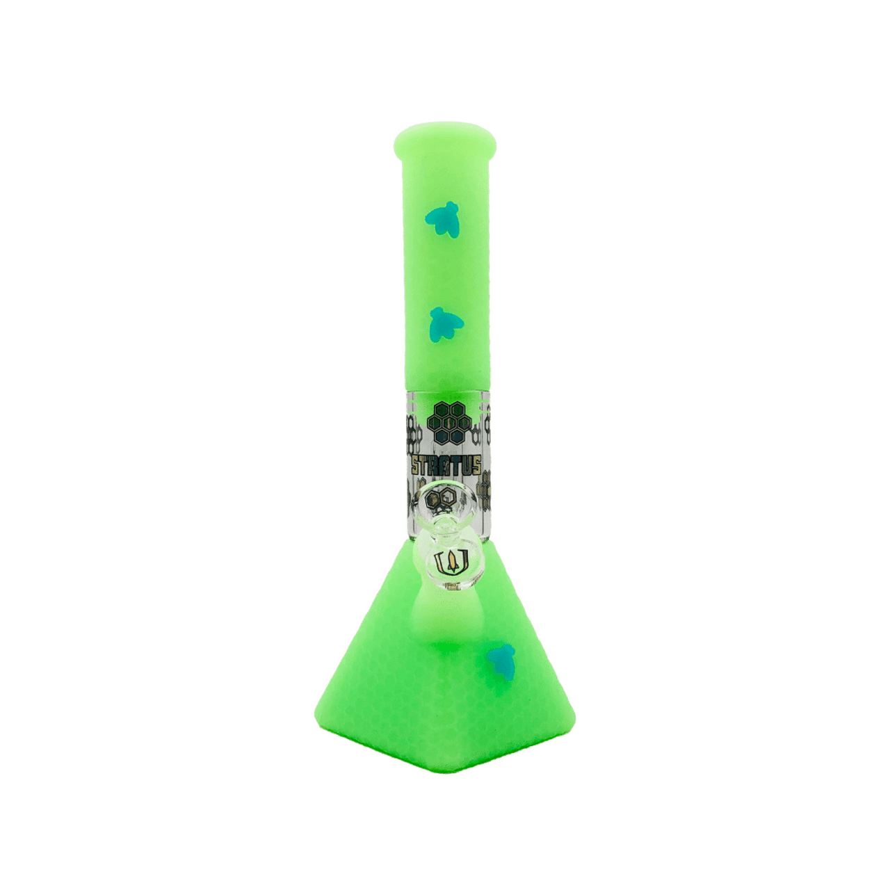 11 Silicone Bee Pyramid Water Pipe By Stratus Pack Of 6 Assorted