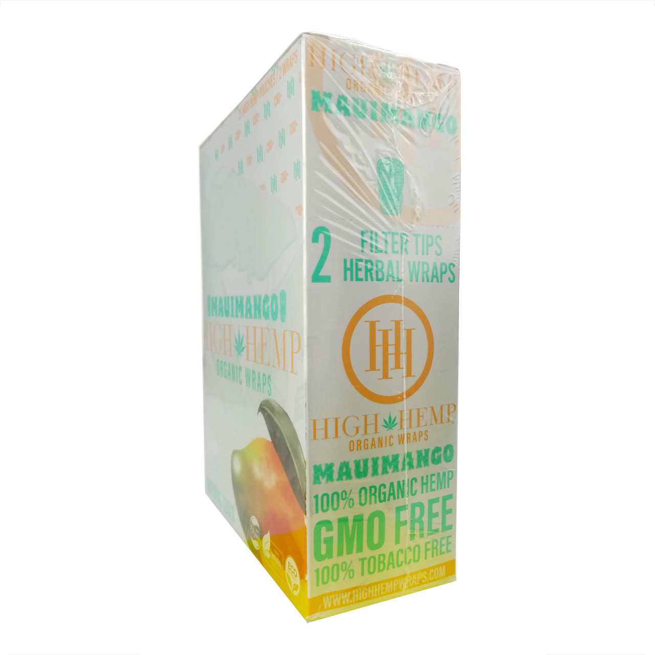 High Hemp Organic Wraps (2ct) Display of 25 - HS Wholesale