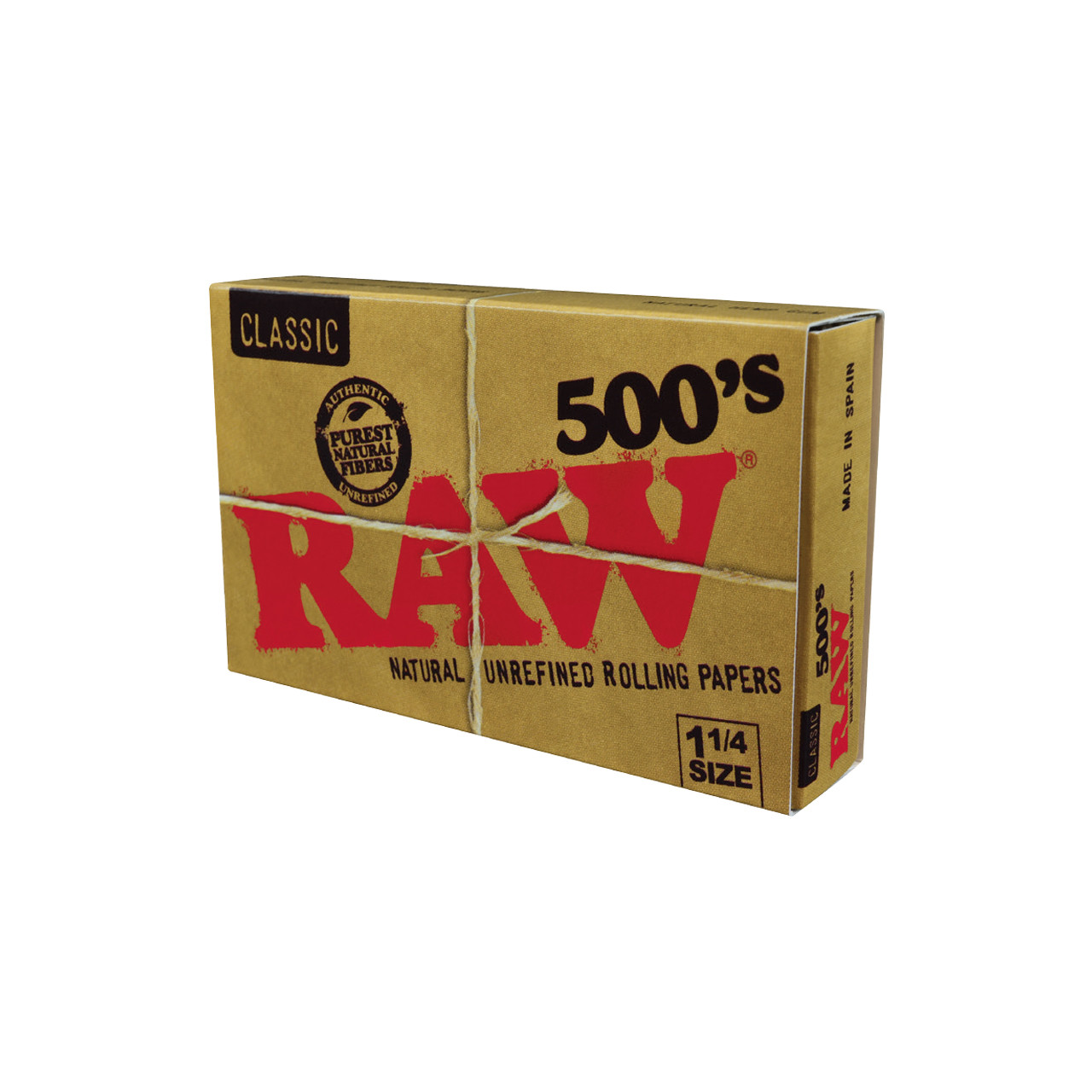 RAW Classic Rolling Papers 1¼ of 500ct - HS Wholesale