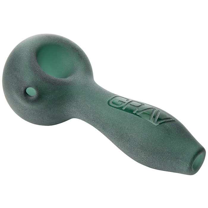 GRAV 4“ Sandblasted Spoon Hand Pipe - HS Wholesale