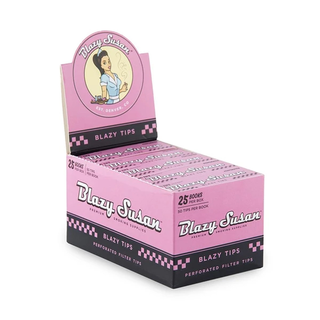 Blazy Susan® - Blazy Filter Tips (50ct) - Display of 25 | HS Wholesale