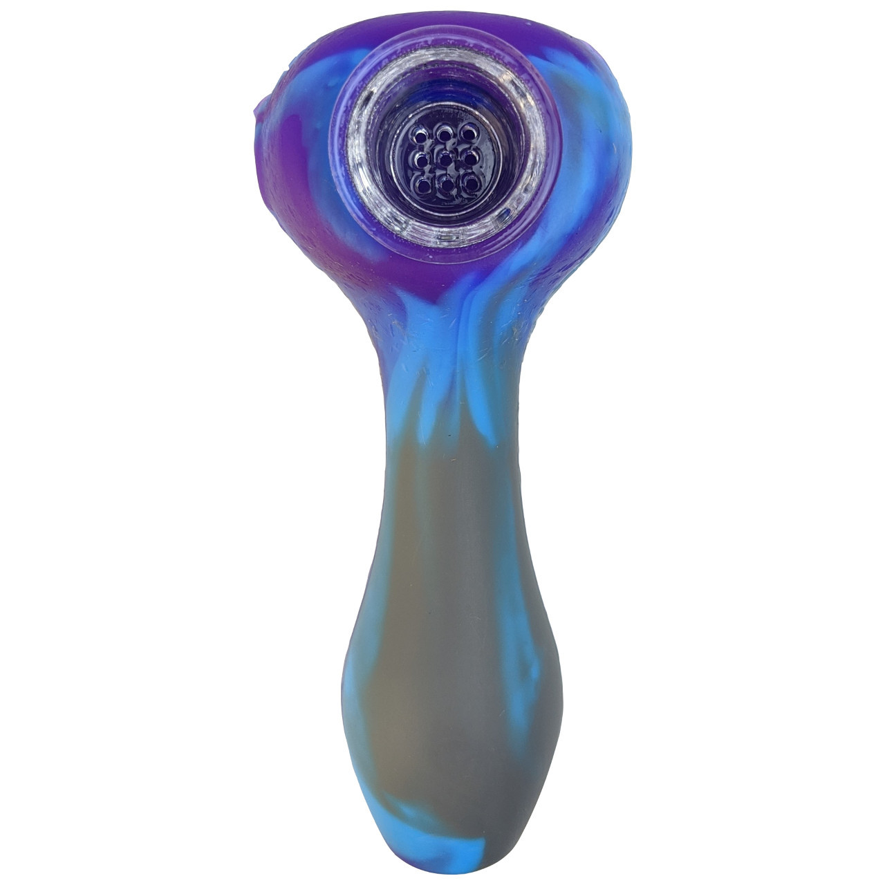 4.5" Silicone Glass Blunt Spoon Hand Pipe | HS Wholesale