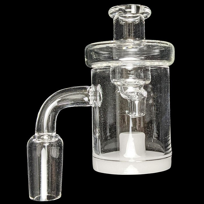 30mm White Base Core Reactor Quartz Banger & Carb Cap Set