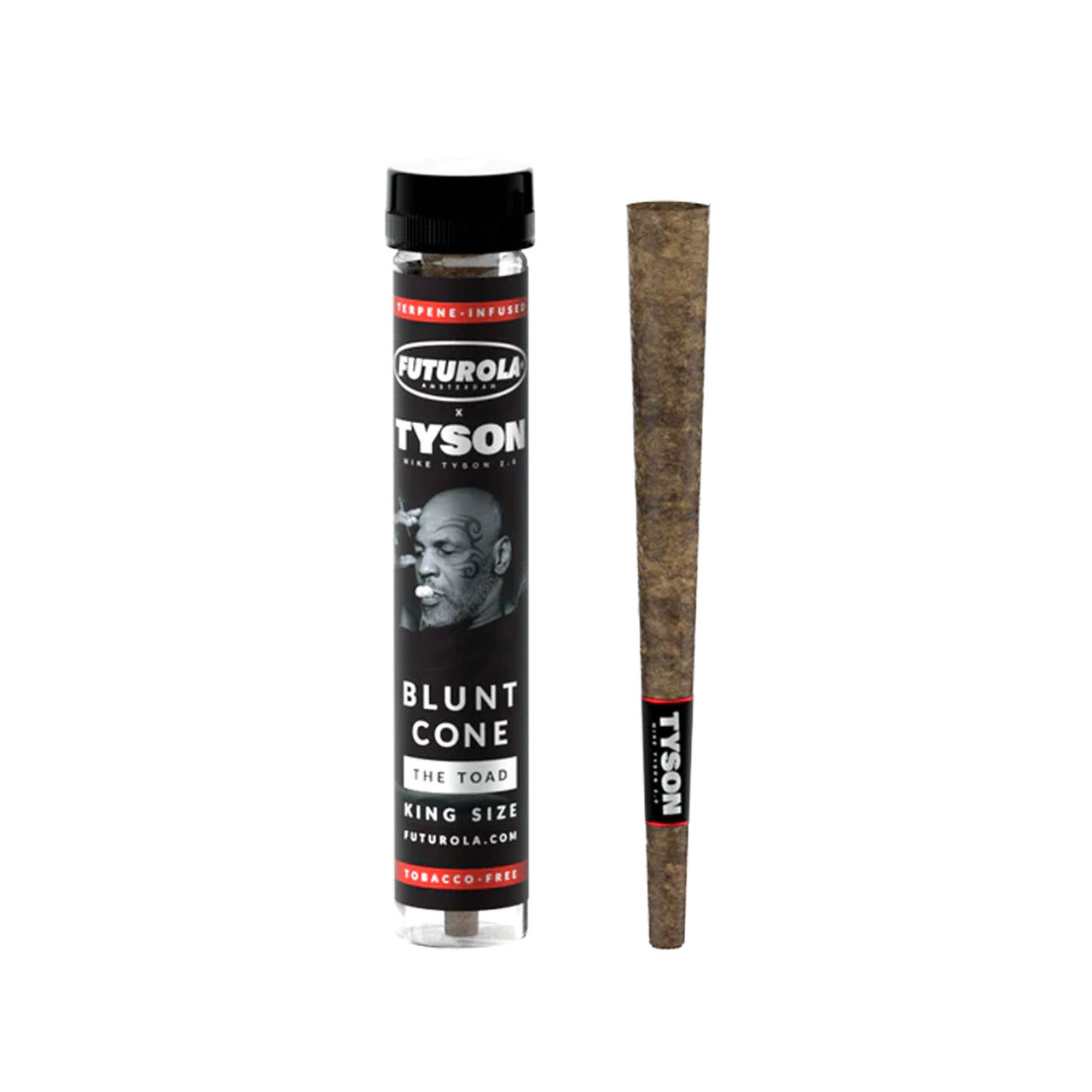 Tyson Ranch X Futurola Tobacco Free Blunt Cone 1ct Display of 12