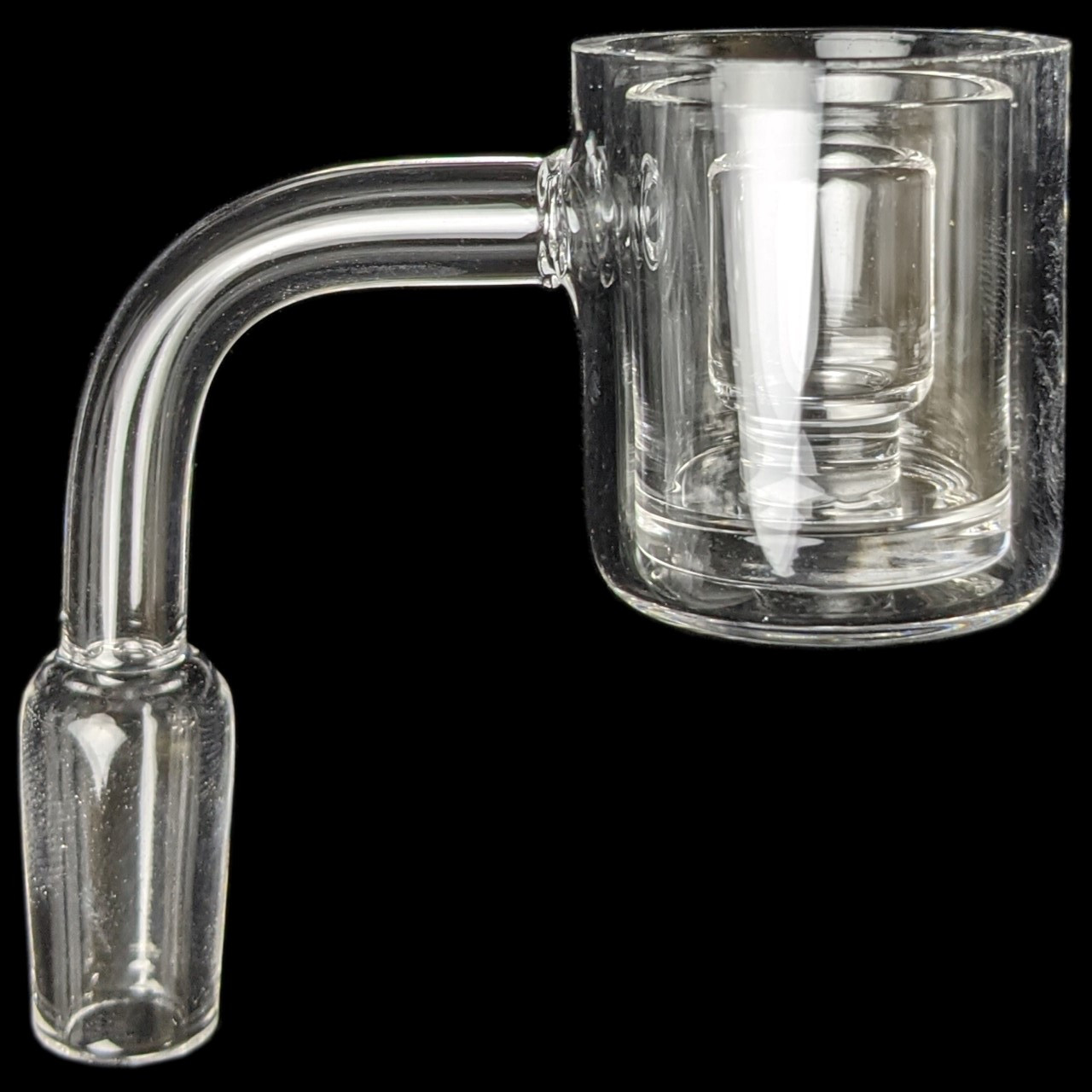 30mm Double Cup Insert Quartz Banger Set - HS Wholesale
