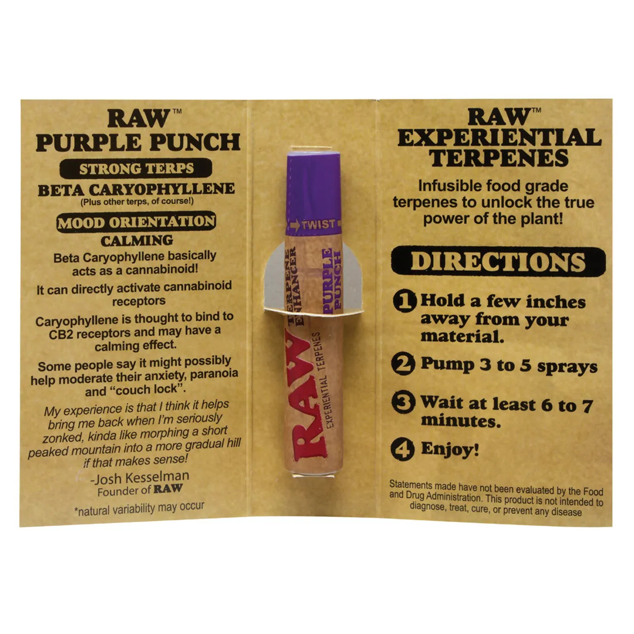 RAW High-Quality Terp Spray 5ml Bottle - HS Wholesale