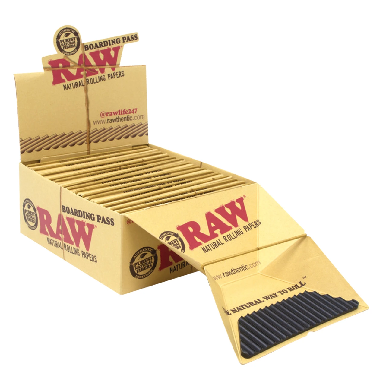 RAW Boarding Pass Portable Rolling Tray - HS Wholesale