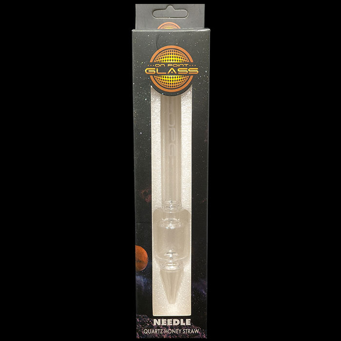 On Point Glass Needle 2 Full Quartz Nectar Straw Wholesale