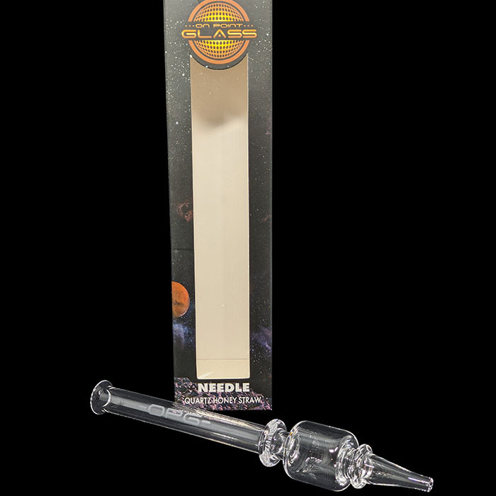 On Point Glass Needle 2 Full Quartz Nectar Straw Wholesale