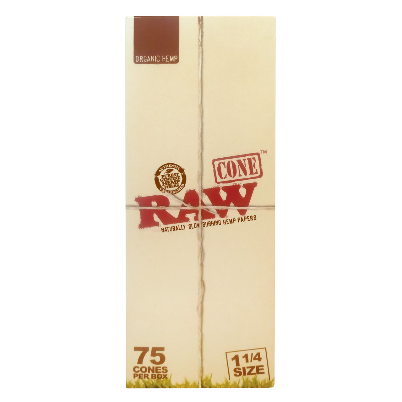 RAW Organic Pre-Rolled Cones 1¼ Box of 75 - HS Wholesale