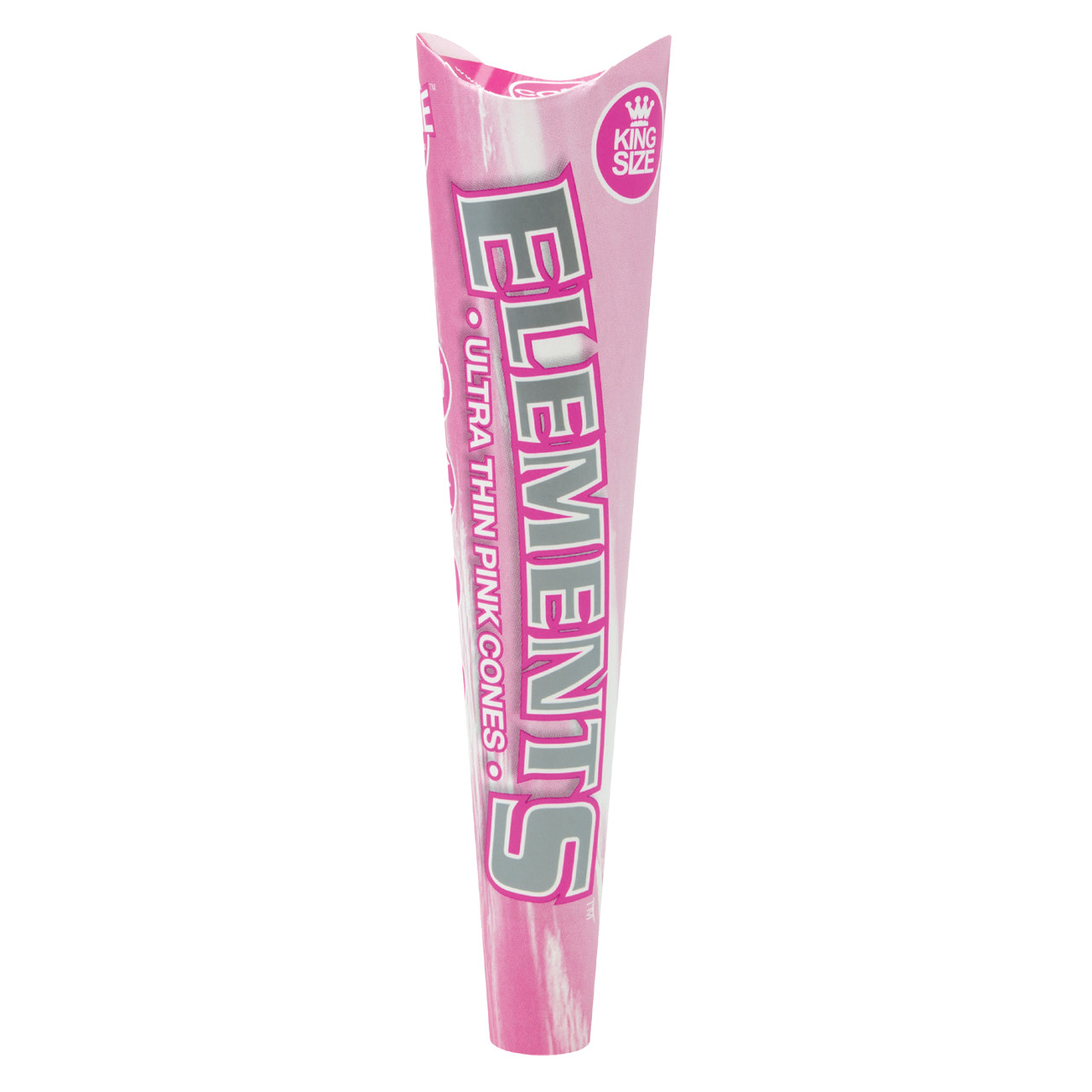 Elements Pink Pre-Rolled Cone King Size 3pk Display of 32