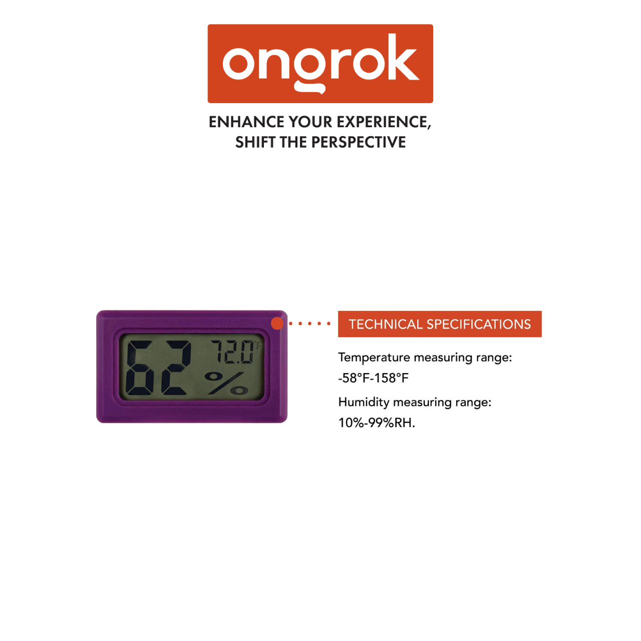 Color-coded Digital Hygrometer (6-Pack) by ONGROK | HS Wholesale