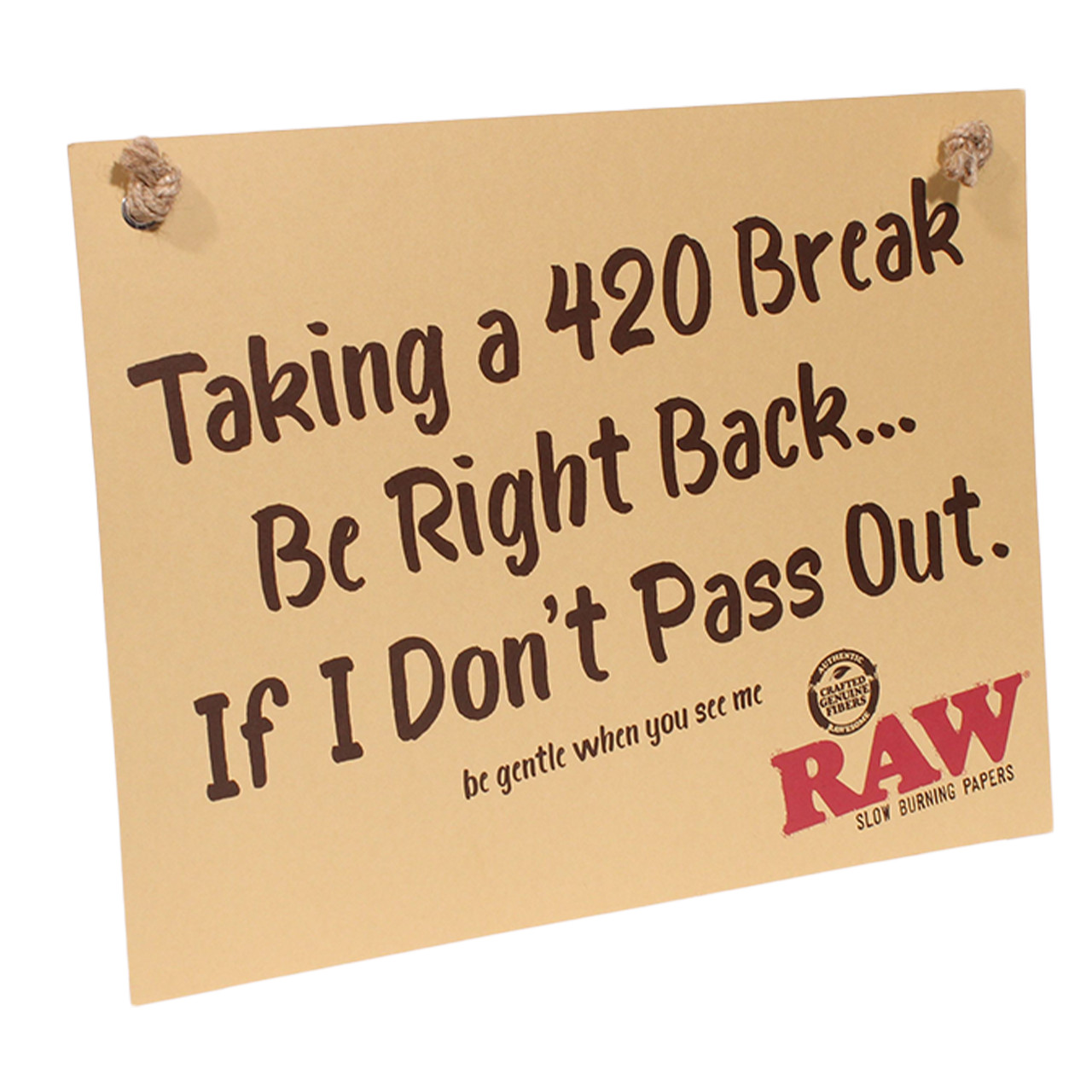 Raw Cardboard Sign 420 Break Hs Wholesale