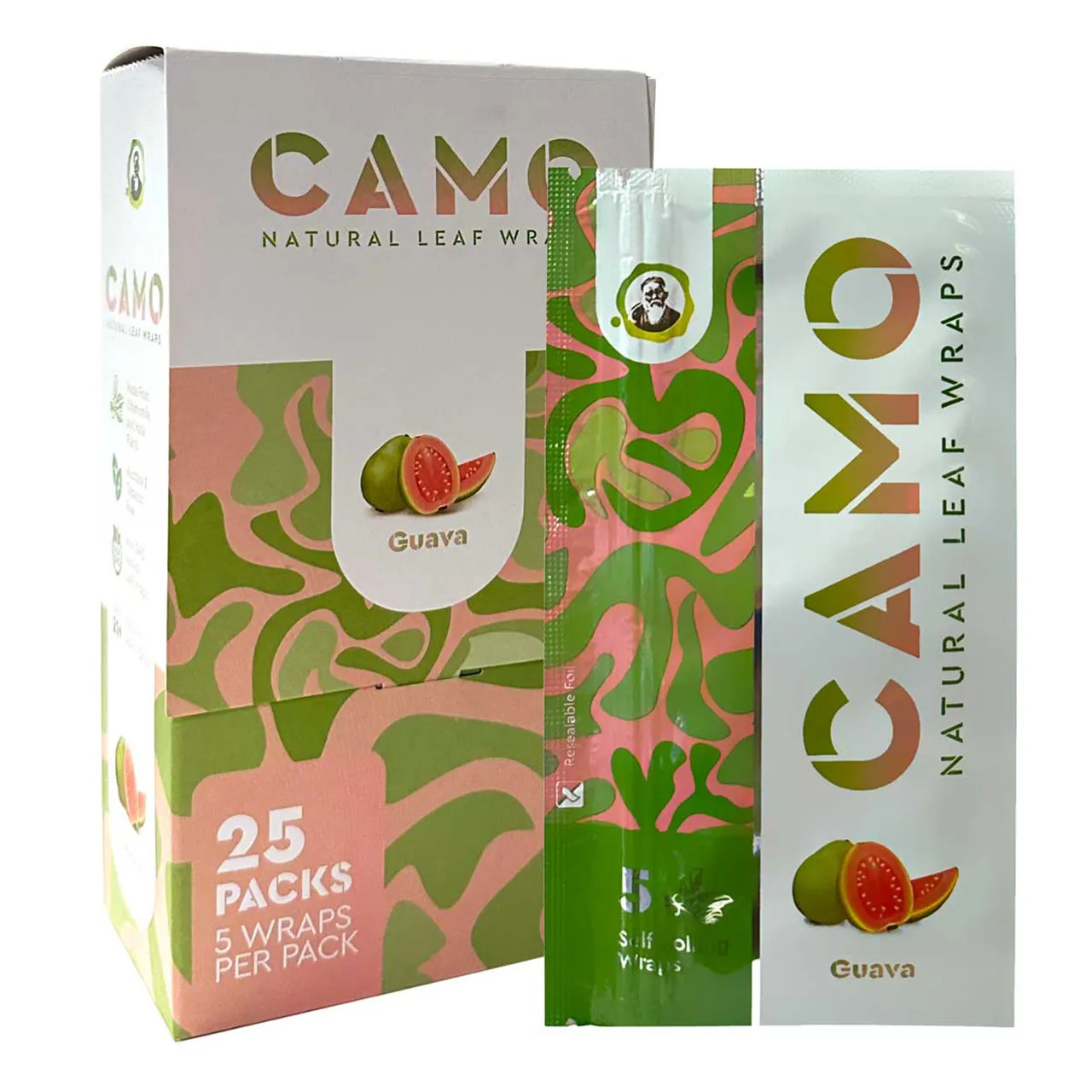 Afghan Hemp Camo Chamomile Mate Wraps (5ct) Box of 25