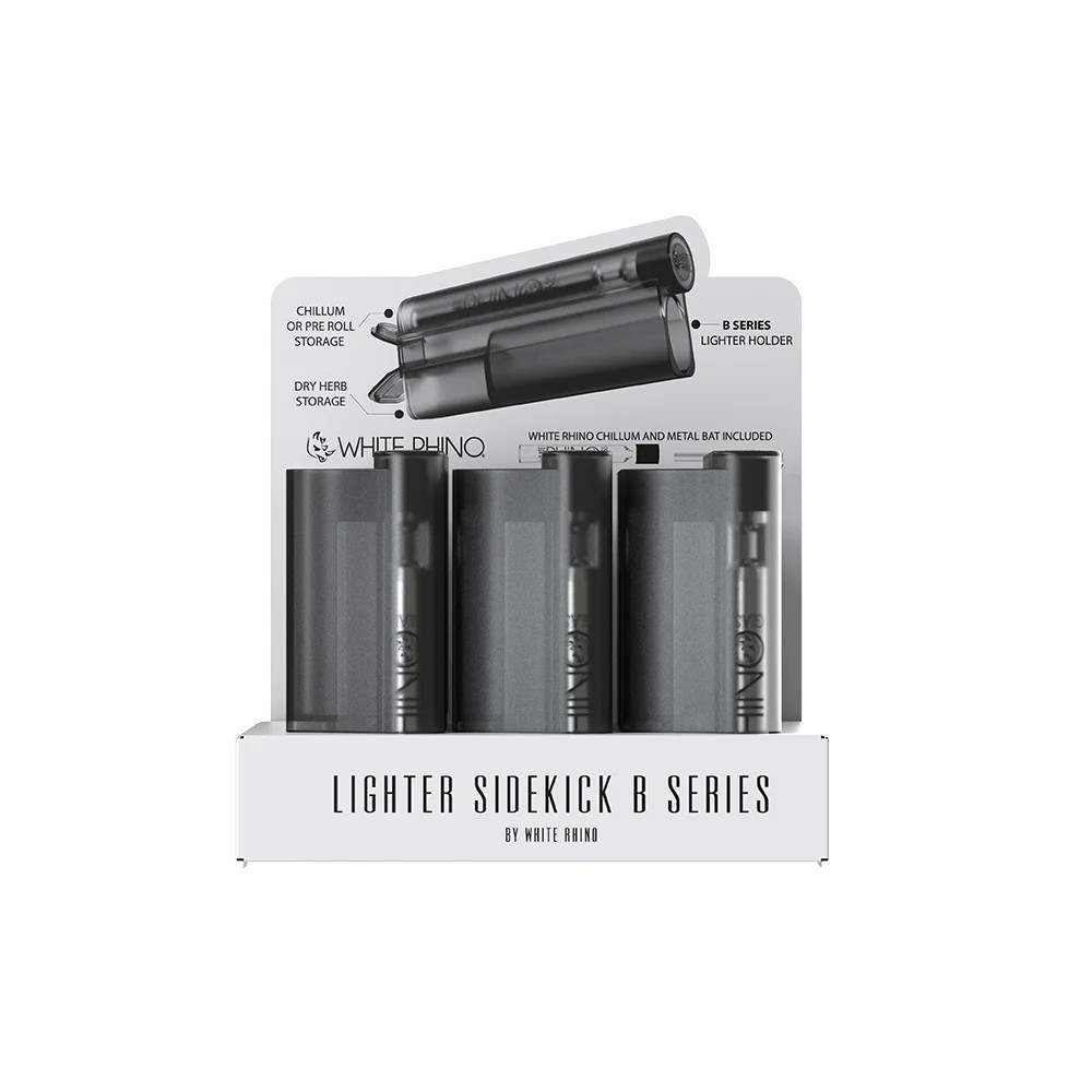 White Rhino Lighter Sidekick B Series Transparent Black