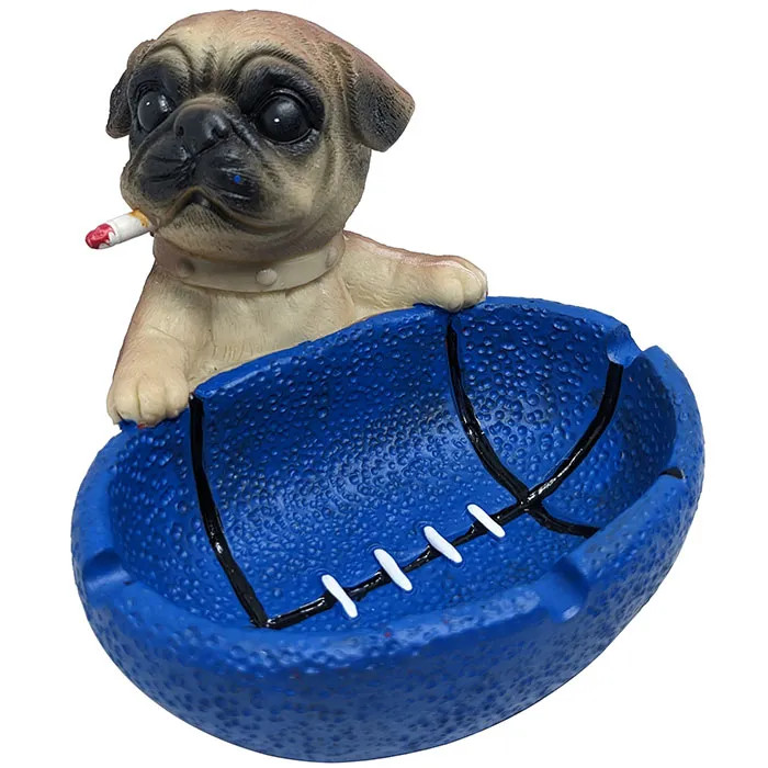 Resin Ash Tray Pug Dog | HS Wholesale