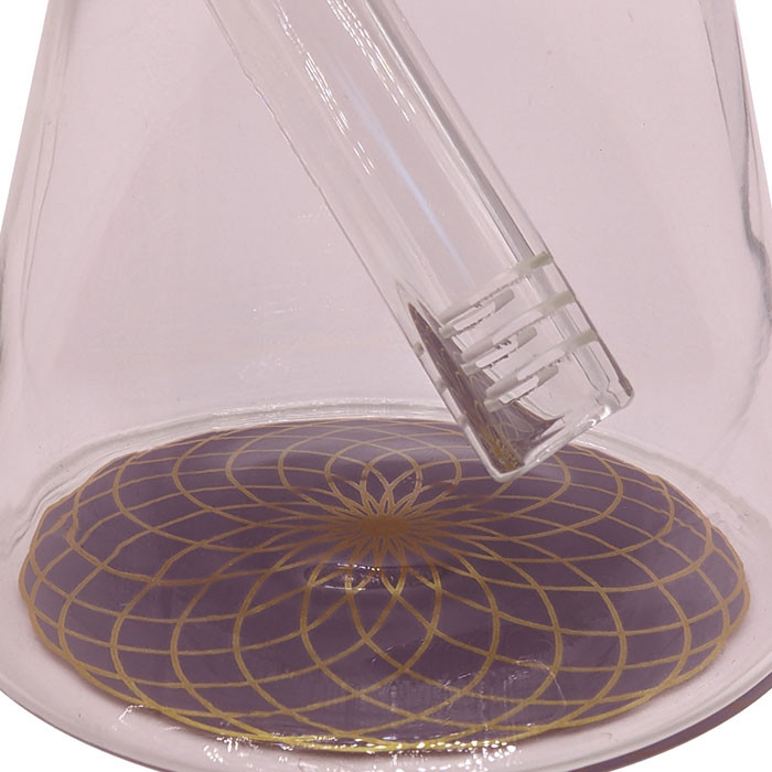 10" Bottom Decal Beaker Water Pipe 14F | HS Wholesale
