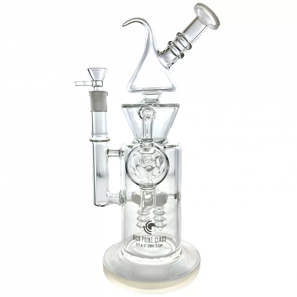 High Point Glass - 12" ConeCraft Art Duo Drums Water Pipe - HS Wholesale