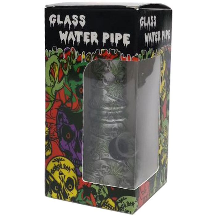 6" Soda Lime Assorted Water Transfer Design Water Pipe - HS Wholesale