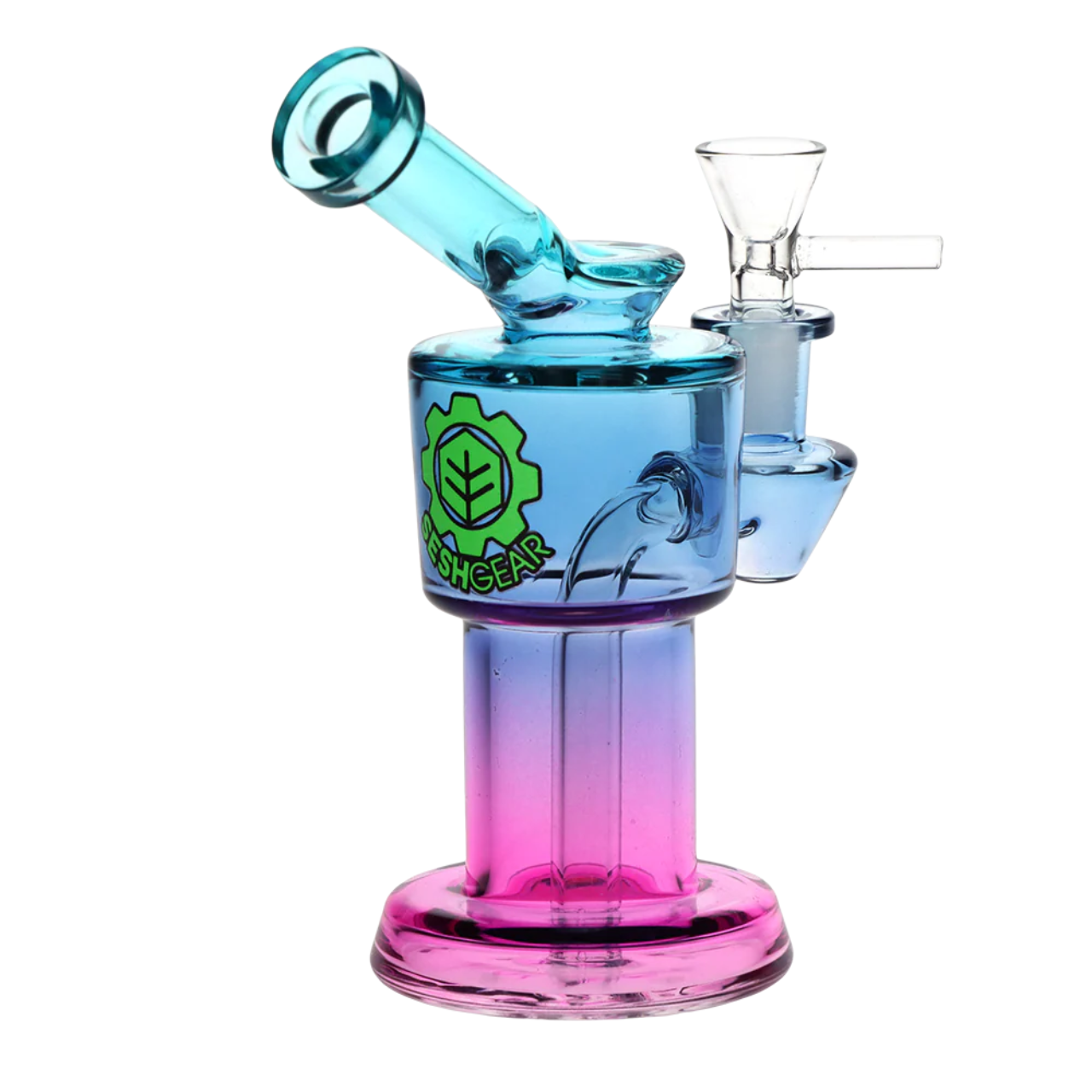 SeshGear - 5.25" Roboto Ombre Glass Water Pipe | HS Wholesale