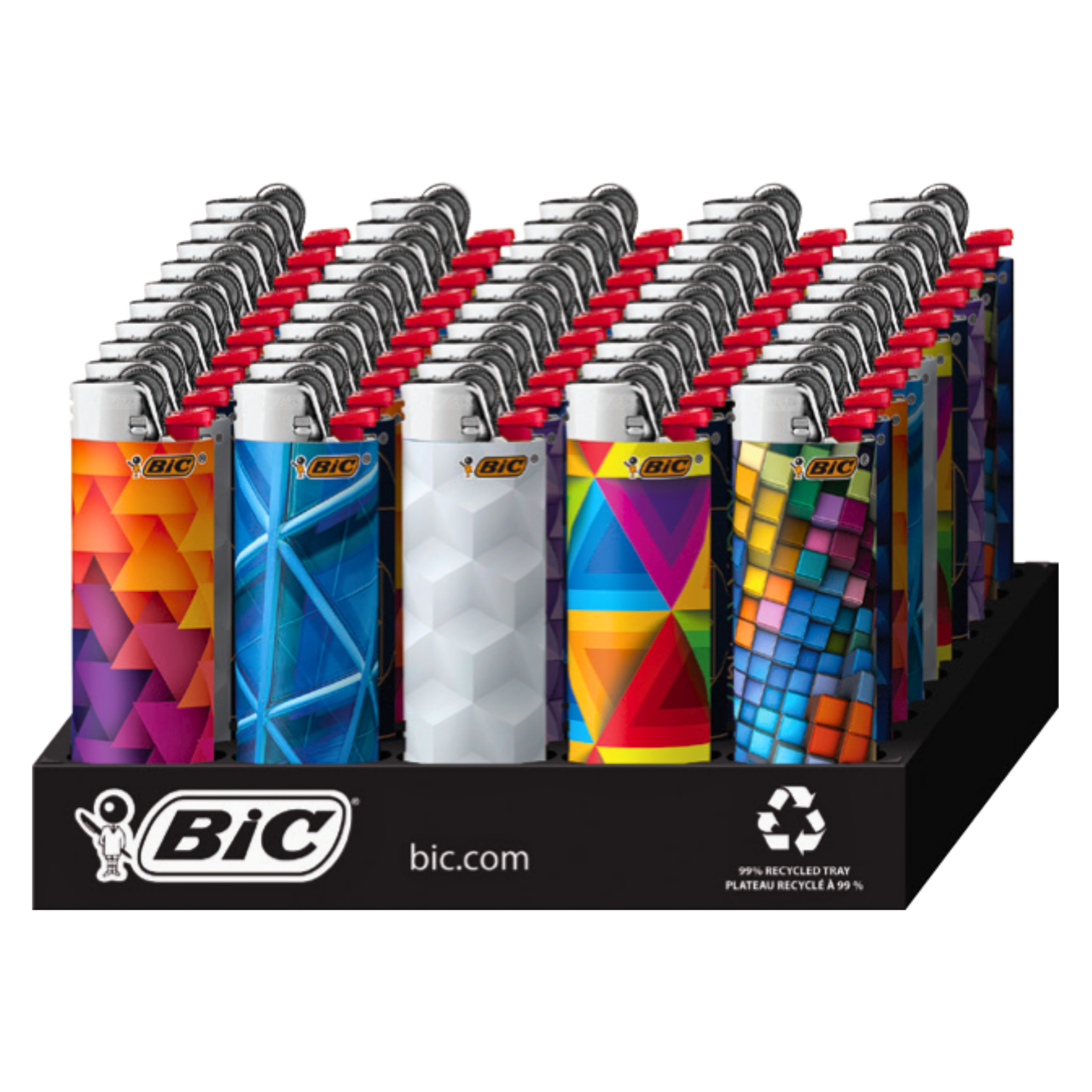 BIC - Maxi Classic Lighter Display of 50 - Special Edition Designs - HS ...