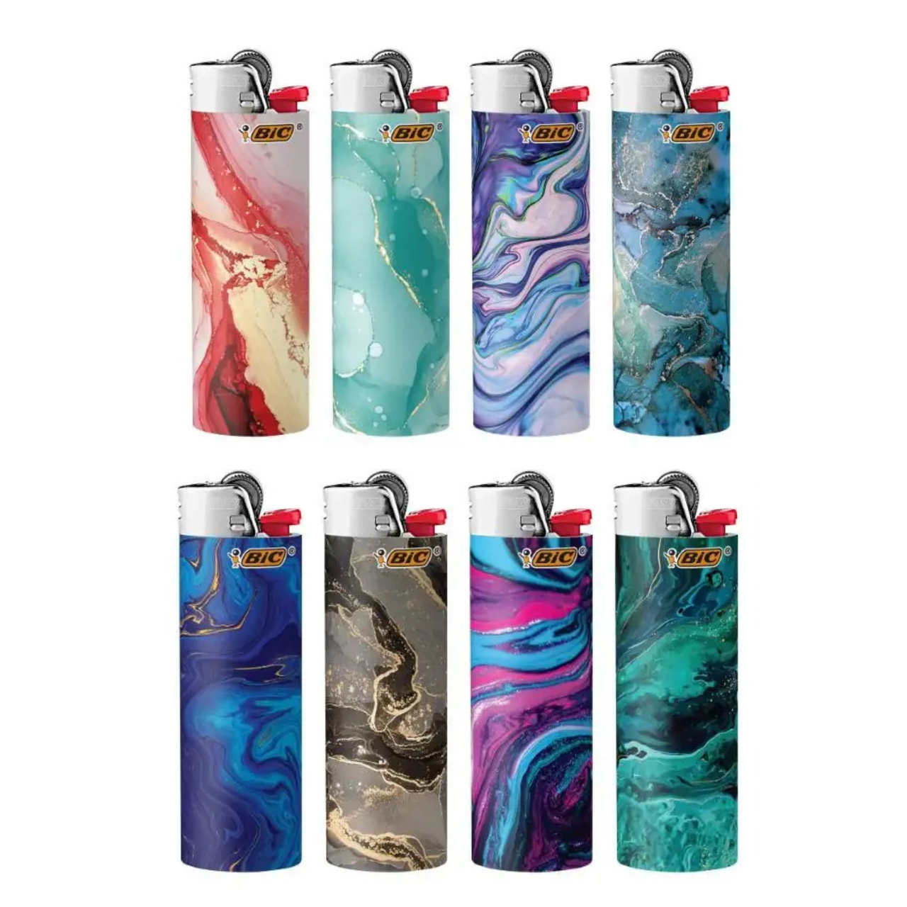BIC - Maxi Classic Lighter Display of 50 - Special Edition Designs - HS ...